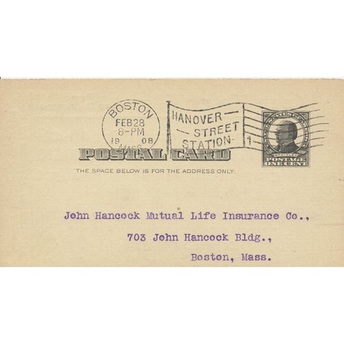 John A. DeVito Co. Inc Iron, Metal or Paper Boston MA Postal card Flag ...