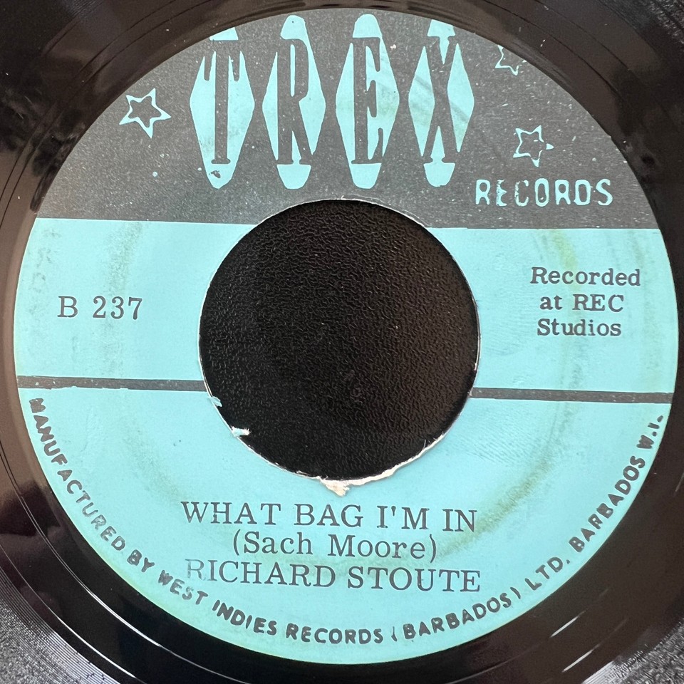 Richard Stoute - What Bag I’m In / Pretty Blue Eyes (7") (Near Mint (NM ...
