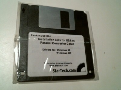 StarTech Installation Disk USB Parallel Converter Cable win 98 3.5 ...