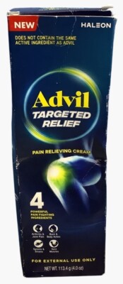 Advil Targeted Relief Pain Relieving Cream 4oz 8 Hours Relief Exp. 08/ ...