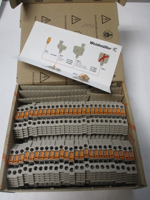 Weidmuller 7910180000 Wtr4 Terminal Block 300v 10a AWG 22 to 10 (pack ...