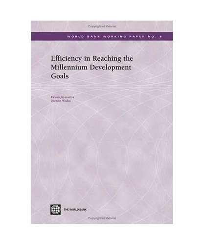 Efficiency in Reaching the Millennium Development Goals, Ruwan ...