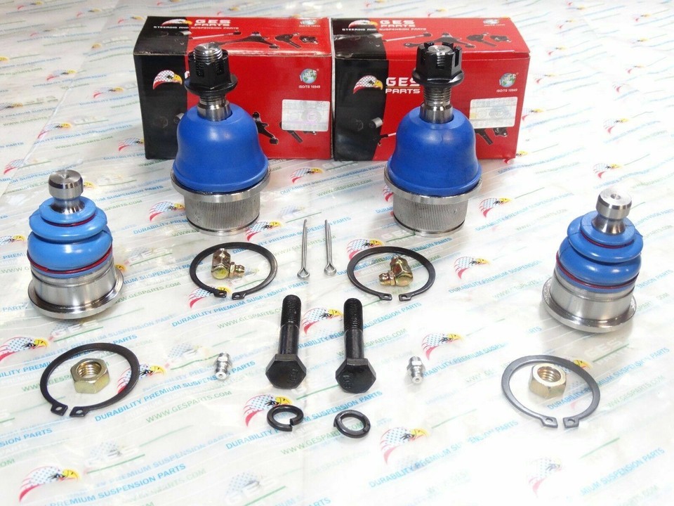 4 Front Upper & Lower Ball Joints Fit 2002-2007 Trailblazer Envoy K6663 ...