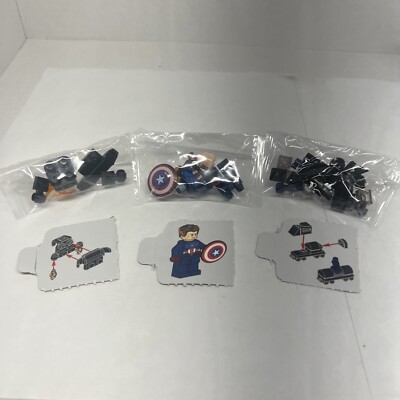 LEGO CAPTAIN AMERICA MINIFIGURE W/ JETPACK & TRAIN FROM ADVENT CALENDAR ...