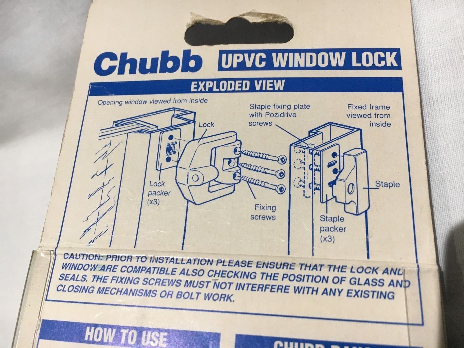 Chubb Window Lock 8k123 for UPVC windows. RRP £32.43 each, Locksmiths ...