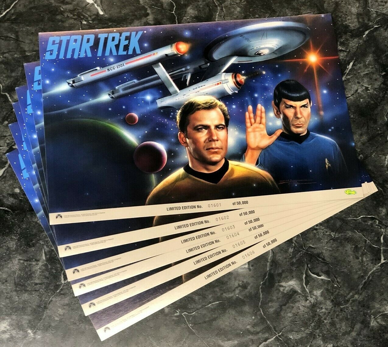 Lot Of 20 Star Trek Limited Edition Poster 1992 Classic Spock Kirk ...