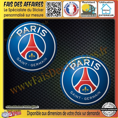 2 Stickers Autocollant adhésif PSG paris saint-germain foot football | eBay