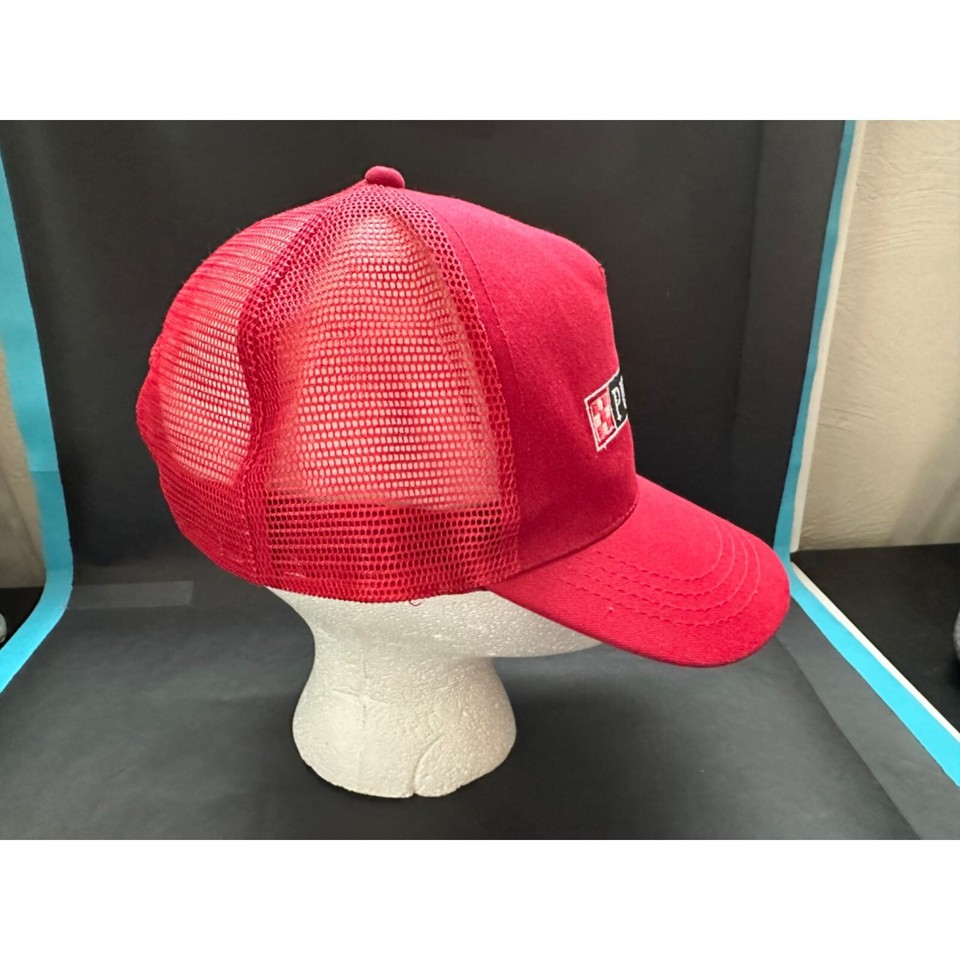 Red Purina Dog Chow Logo Snapback Trucker Hat Cap Allied | eBay