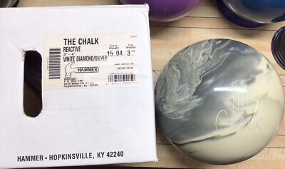 NIB Rare 15# Hammer The Chalk Bowling Ball 3-4 Pin Made In USA TNBA ...