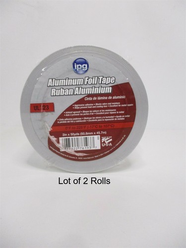 Intertape (89269) UL723 Ruban Aluminum Foil Tape 2" x 50 yds x 3 mm Lot ...
