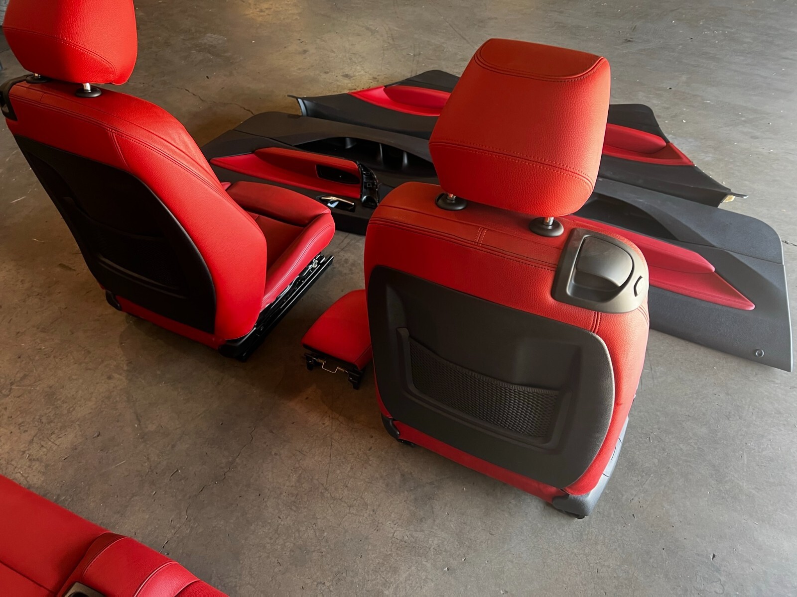 BMW 2014-2021 F22 F87 CORAL RED SPORT HEATED SEATS ASSEMBLY OEM 35K /B ...