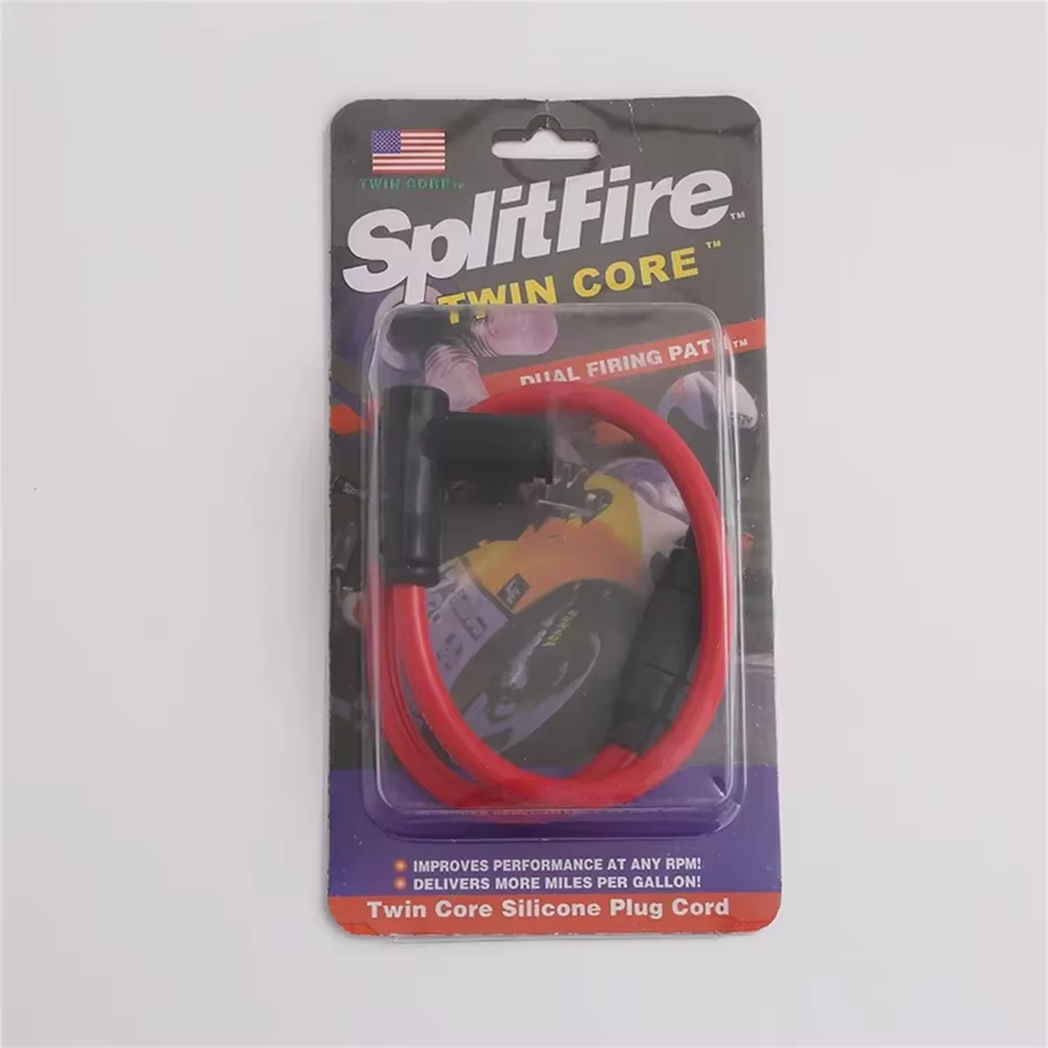 Universal Motorcycle Spark Plug Power Cable Wires Cap Cover Ignition ...