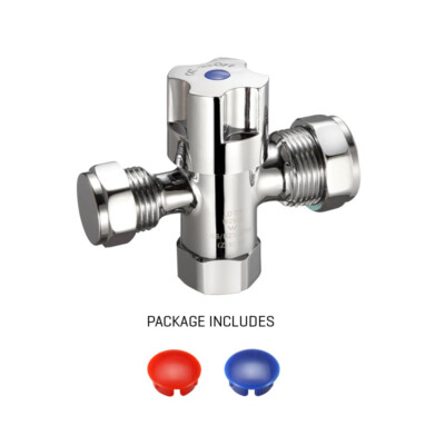 AW SDMH2015 Modular Dual Isolation Swivel Stop Tap 15mm & 20mm Outlets ...