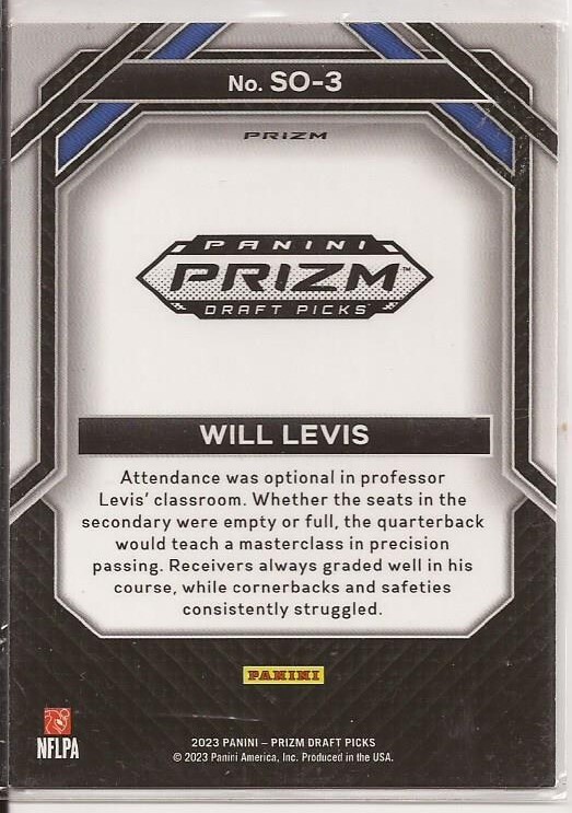 2023 Panini Prizm Draft Picks - Student Orientation Gold Ice Prizm Will Levis RC | eBay