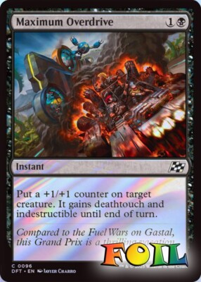 Maximum Overdrive 0096 MTG Aetherdrift Common NP Foil | eBay