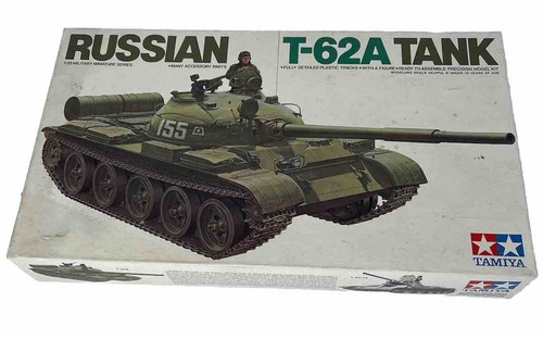 1/35 Tamiya 35108 Russian T-62A Tank Model Kit Free Shipping *Sealed ...