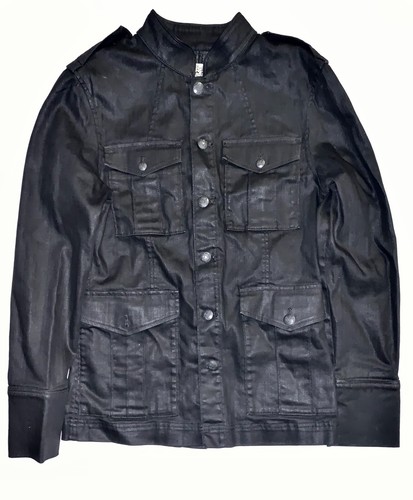 Juicy Couture Men’s Denim Jacket Nehru Jean Race Motorcycle | eBay