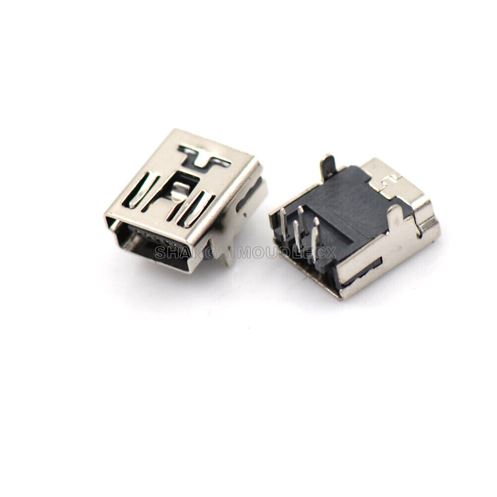 20PCS Mini USB Type B 5-Pin Female Socket Right Angle DIP Jack ...