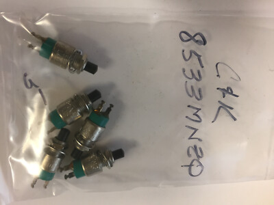 8533MNZQ C & K PUSH BUTTON SWITCH SPST ON-(ON) 5 PCS NOS | eBay