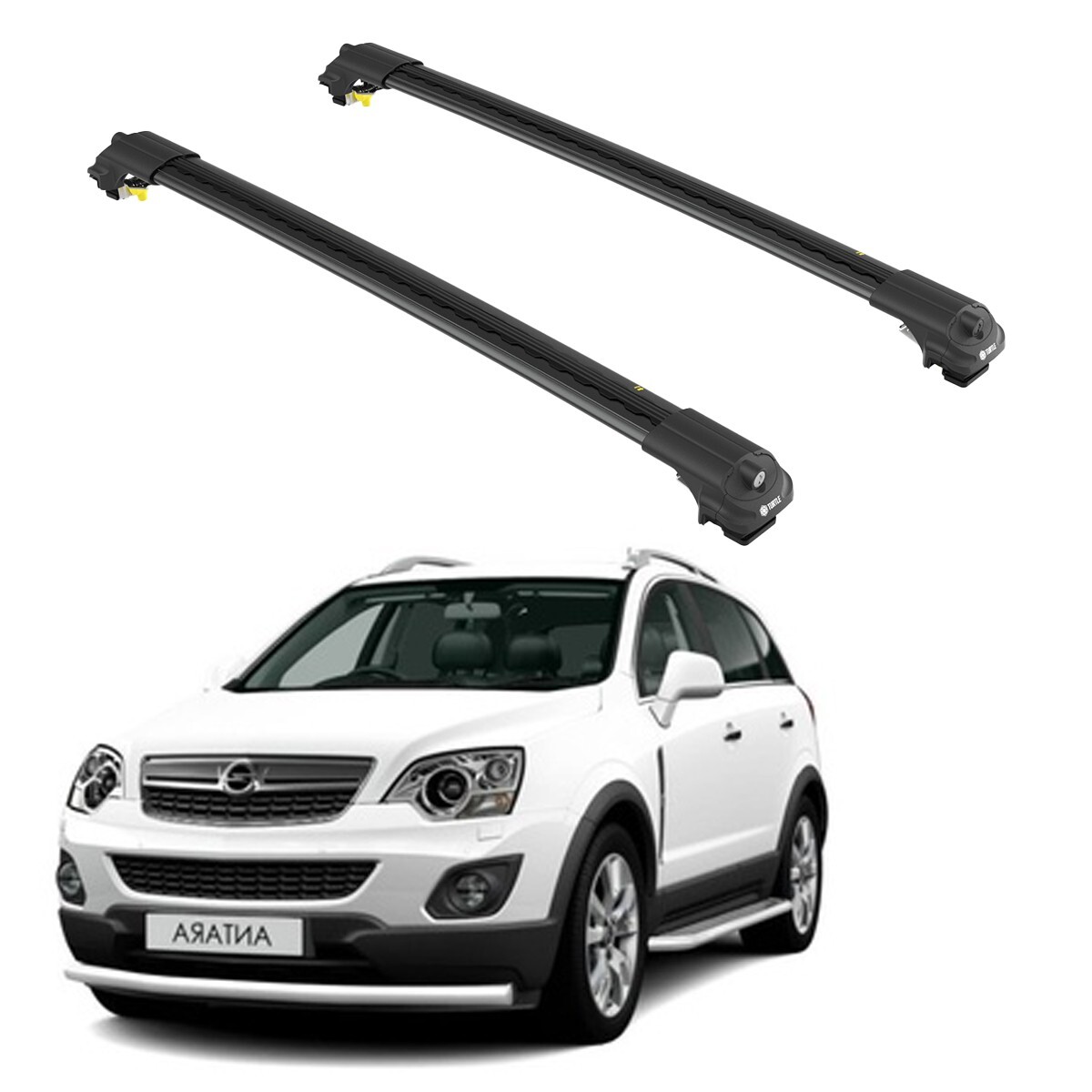 Fit for OPEL ANTARA SUV 2006-2015 Roof Rack Cross Bars Black set | eBay