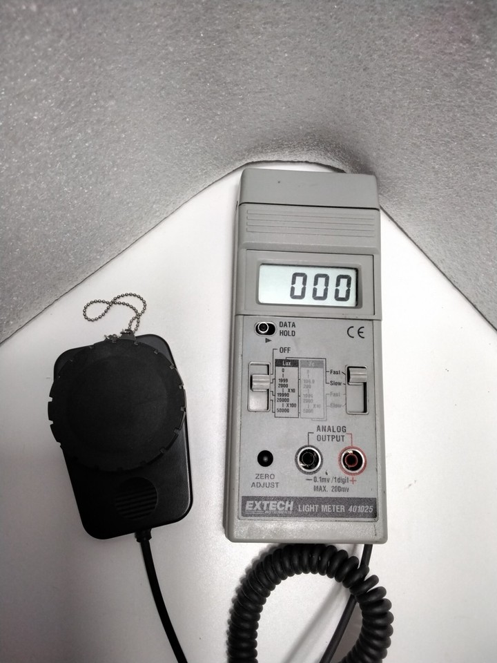 EXTECH Instruments Light Meter 401025 Q327202 LUX Fc Analog CE $Works ...