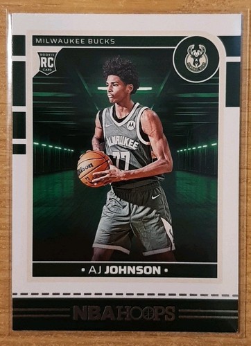 2024-25 NBA HOOPS AJ JOHNSON ROOKIE #253 MILWAUKEE BUCKS | eBay