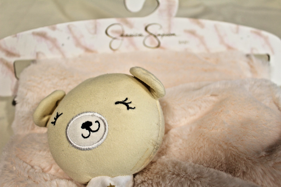 NEW Jessica Simpson Baby Animal Blanket with Bear Lovey, 2-Piece Set | eBay