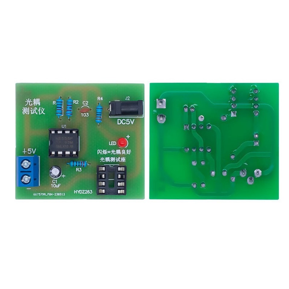 Optocoupler Tester Kit 555 Application Circuit Board Practice Welding ...