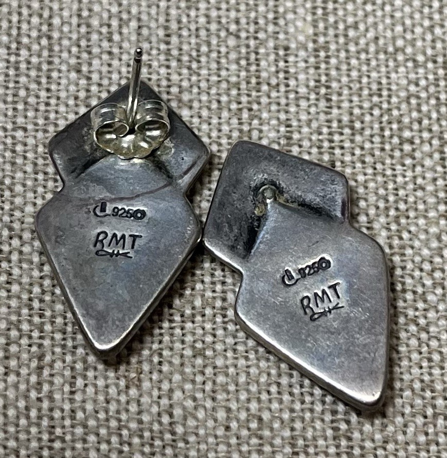 Roderick Tenorio RMT .925 Rhodochrosite Earrings [Damaged - 1 Missing ...