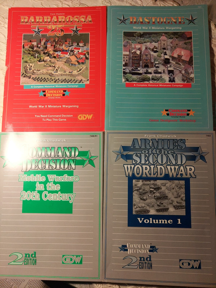 Command Decision 2nd Ed. 15mm WW2 miniature rules by GDW- new + free ...