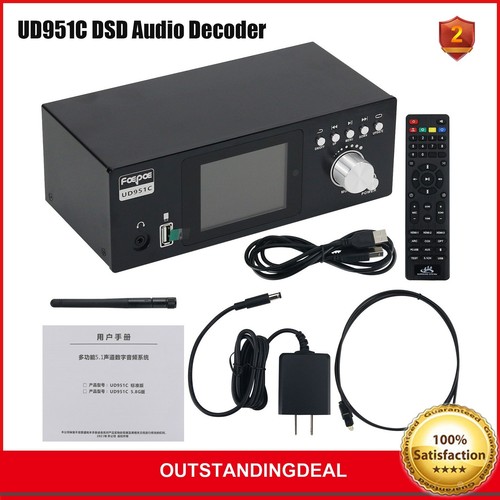 UD951C DSD Audio Decoder DTS Dolby 5.1 with 3.2inch Color Screen ot25 ...