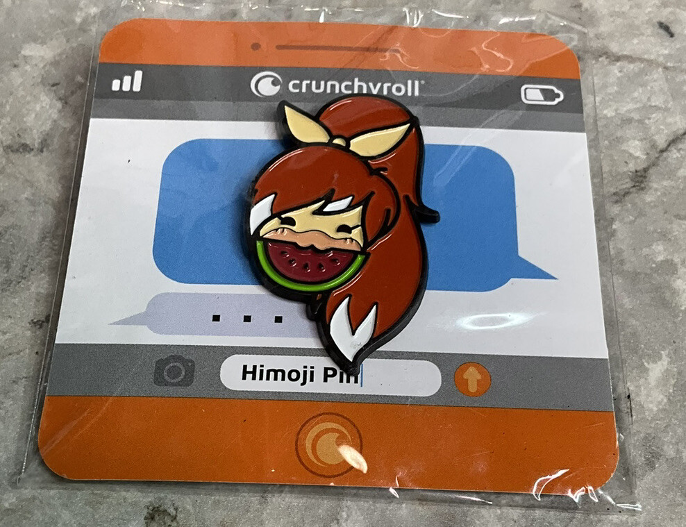 Crunchyroll Himoji Pin Loot Crate Anime Collectors Pin CRUNCHY ROLL RED ...