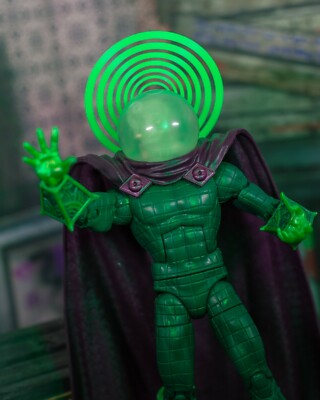 Green Mysterio Powers Hypnosis Head EFFECT ONLY Mezco, Marvel Legends ...