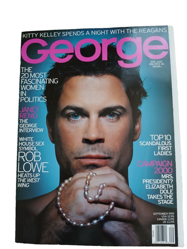 George Magazine September 1999 Rob Lowe John F Kennedy Jr NICE | eBay