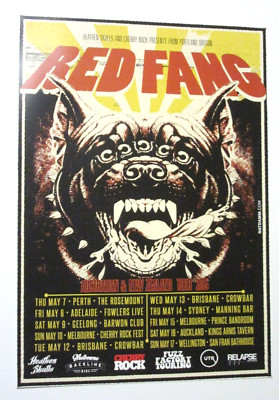 RED FANG ORIGINAL TOUR POSTER 2015 | eBay