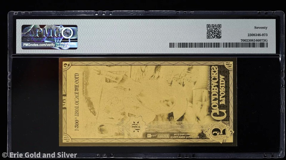 2025 Florida 5 Goldbacks Audax Alpha 1/200 oz 24k Goldback Foil Note ...