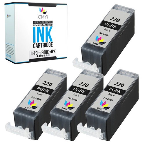 4PK PGI-220 Black Ink Cartridges for Canon PIXMA MP560 MP620 MP620B ...