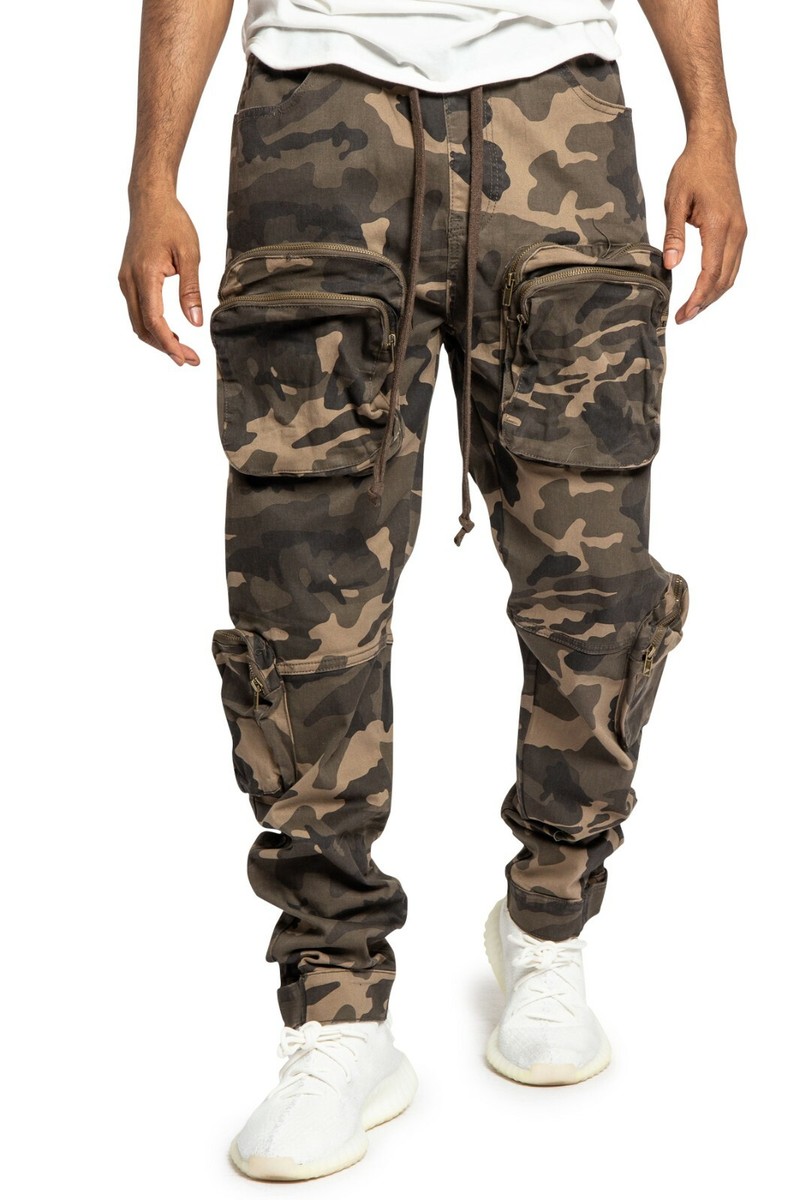 Victorious Men's Utility Front Big Pocket Cargo Jogger Pants Victorious Men's Utility Front Big Pocket Cargo Jogger Pants
