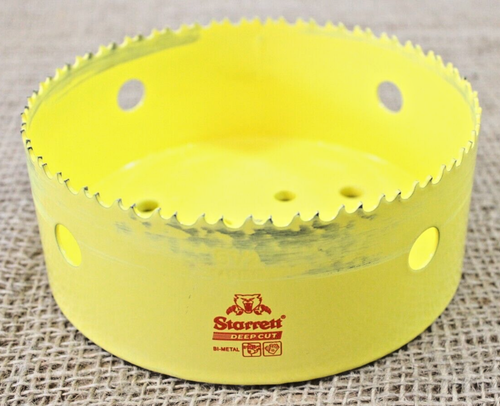 Starrett 5-1/2" Hole Saw Deep Cut Bi-Metal Dual Pitch 2" Depth Cut Pro ...