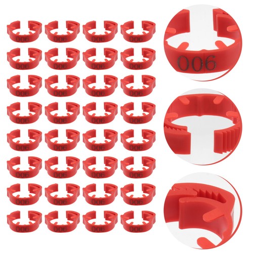 100 Pcs Digital Anklet Marking Rings for Poultry Chicken Leg Bands Id ...