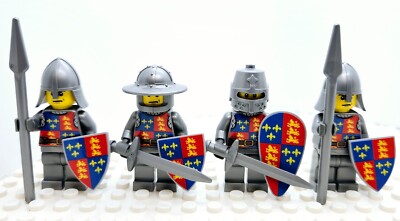 Castle Henry V Knights Soldiers made with real LEGO® Minifigure | eBay
