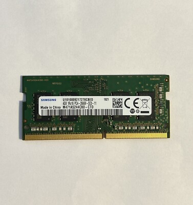Samsung 4GB SO-DIMM Memory-DDR4 1Rx16 PC4-2666V-SCO-11 (M471A5244CB0 ...