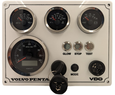 Volvo Penta Marine Engine Panel - VDO Cockpit Gauges | eBay