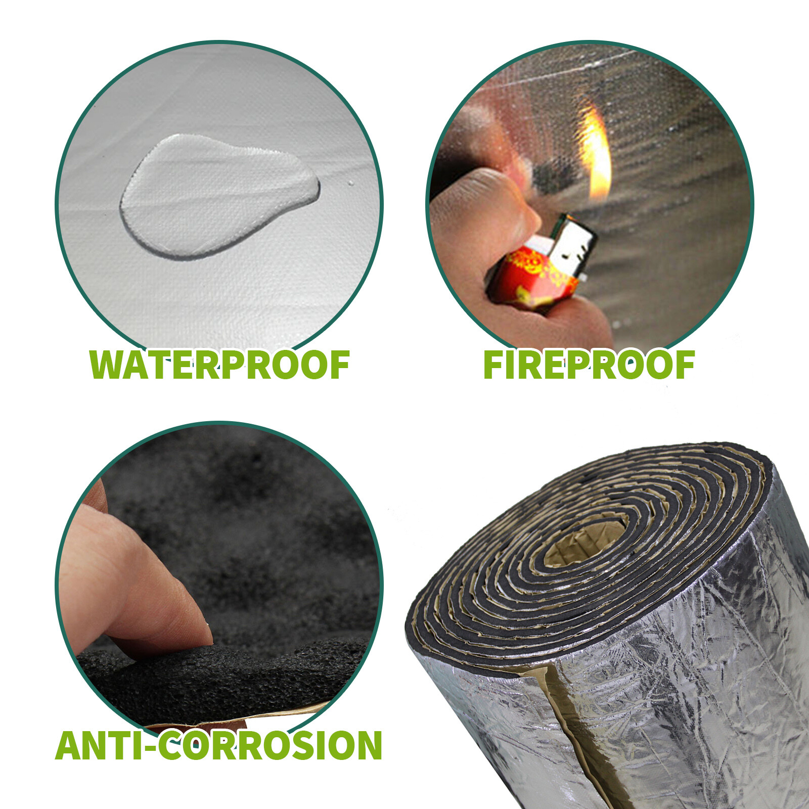 79"x39" Self-adhesive Sound Deadener for Car Insulation Heat Shield ...