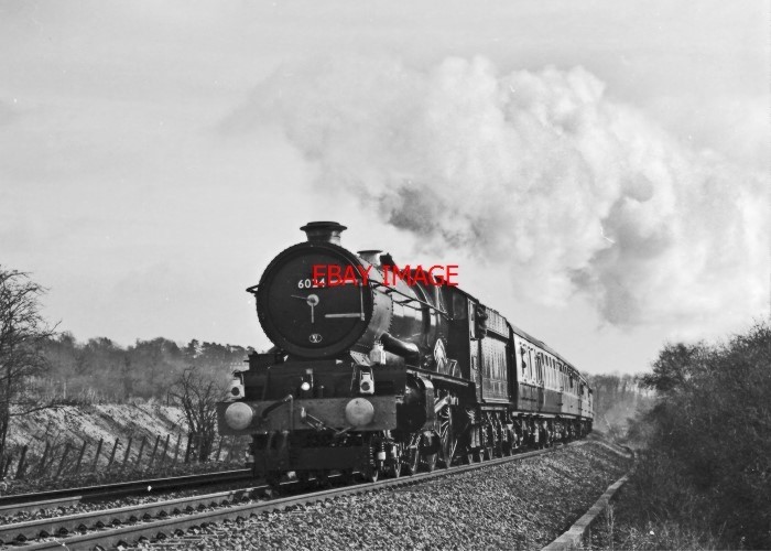 PHOTO GWR KING CLASS LOCO NO 6024 KING EDWARD I CRANNELS CROSSING B AND ...