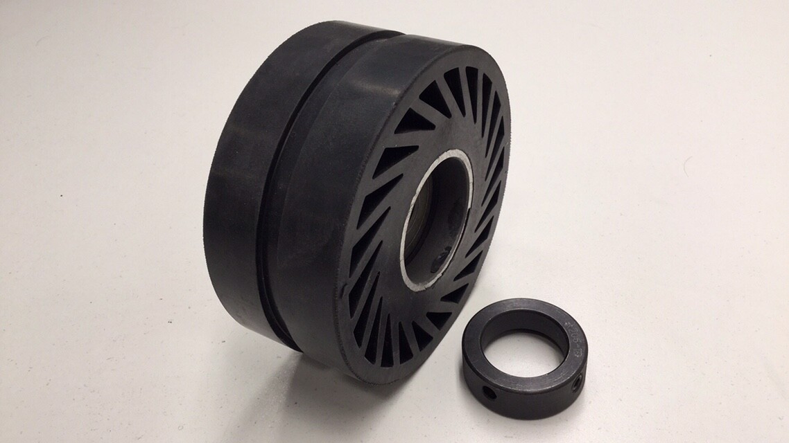 Wheel 1A887PS Roll Flex Wheel 4" OD 1-3/4" Wide 1/2" Pilot With A205-16 ...