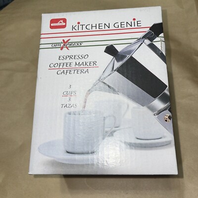 Kitchen Genie Euro Ware 3 Cup Coffee Maker Cafe Express New in The Box ...