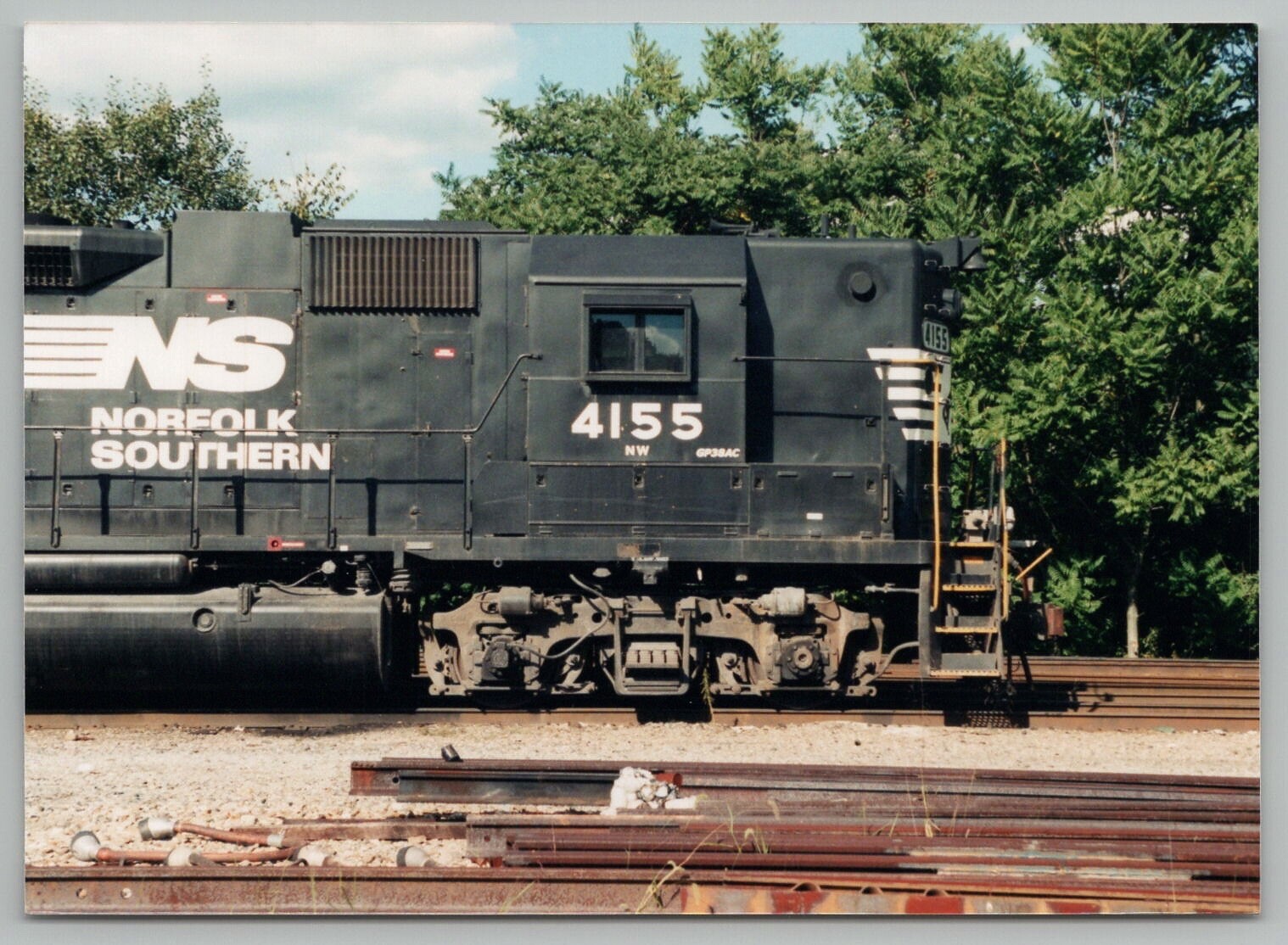 Railroad Photo - Norfolk Southern #4155 GP38AC Diesel Locomotive 1990s ...