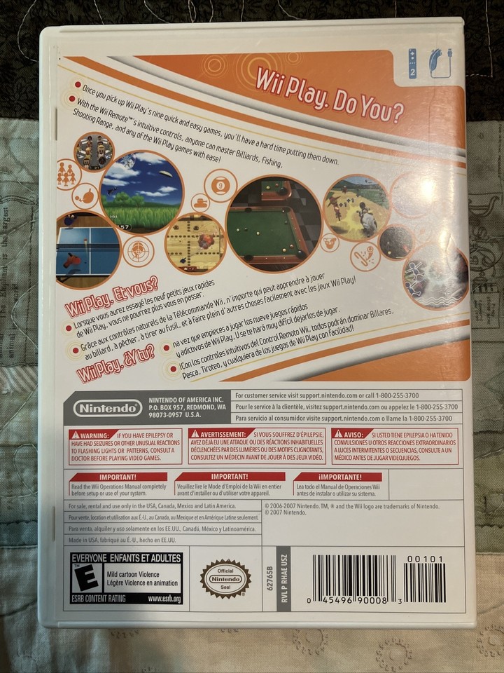 Wii Play (Wii, 2007) CIB, Tested 45496900069 | eBay