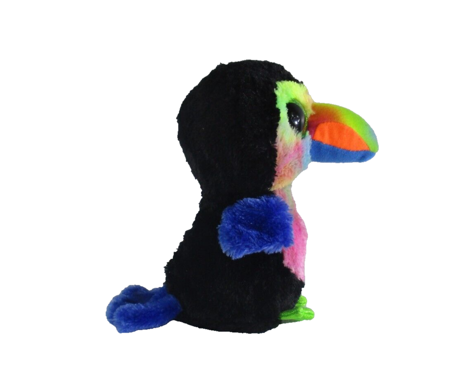 TY SILK Beaks Toucan Sparkle Plush Beanie Boo Toy 2018 Big Balloon VGC ...